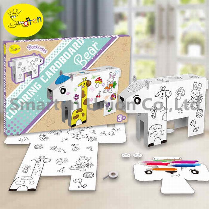 Animal Craft Kit Paper Craft Arts and Crafts 3D Coloring Puzzles for ...
